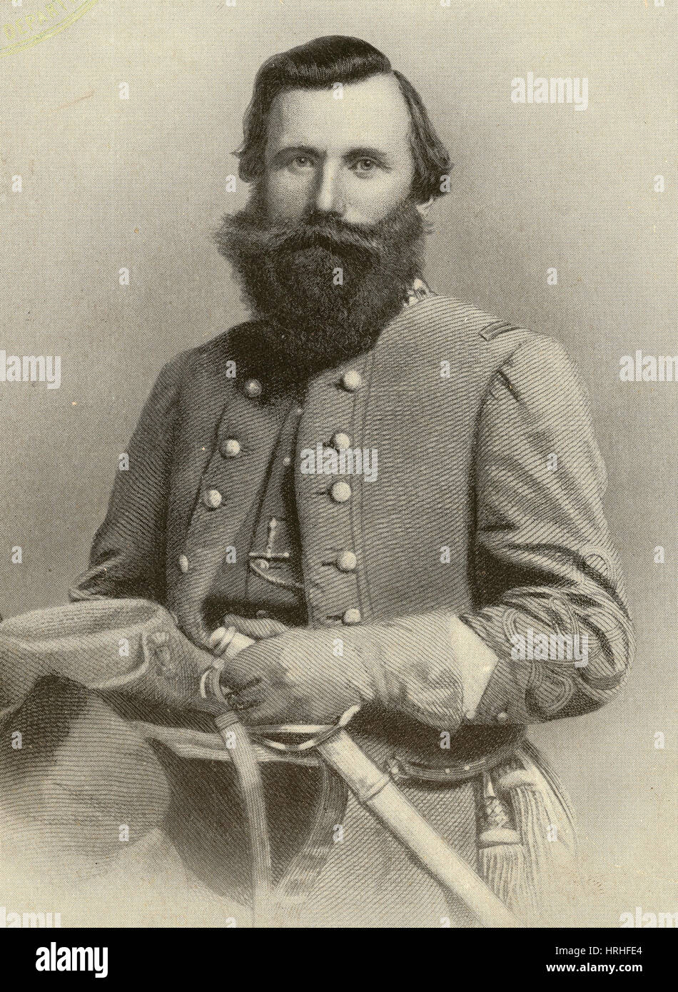 Jeb Stuart, Confederate General Stock Photo - Alamy