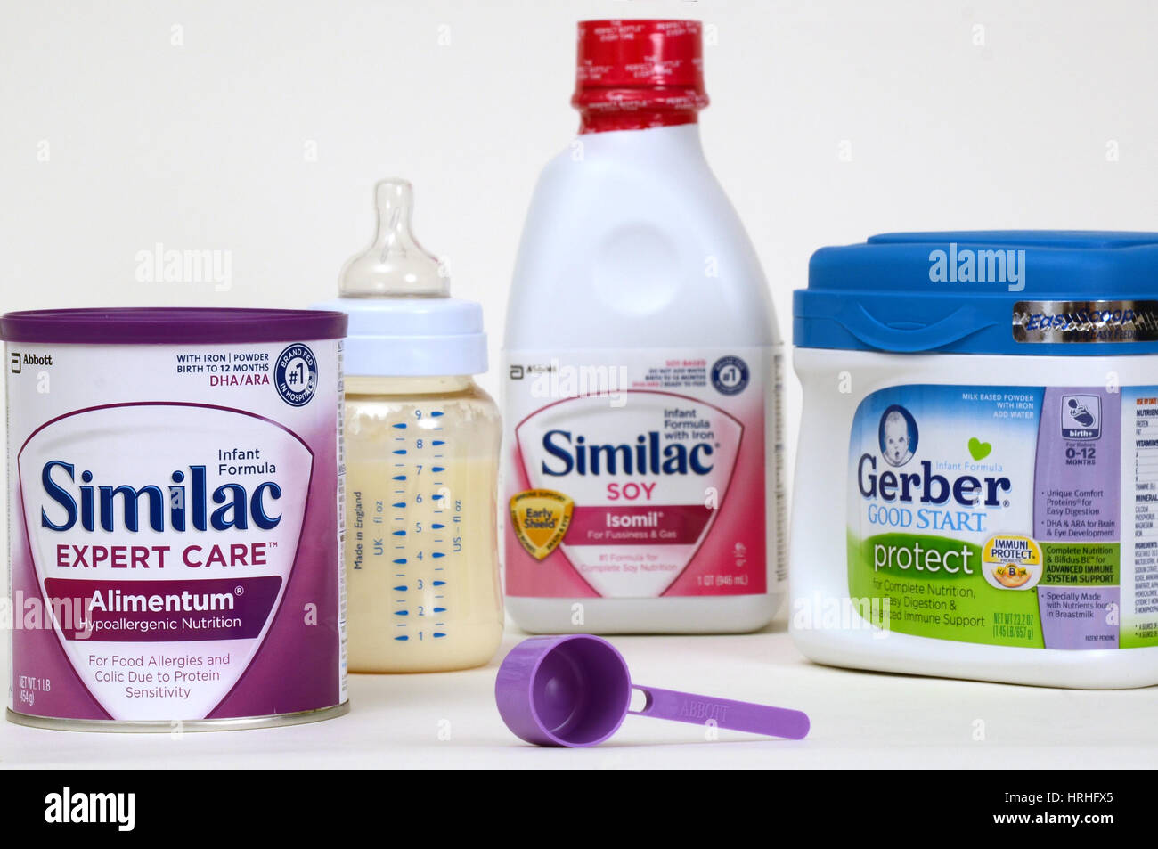 Baby Formulas with DHA and ARA Stock Photo - Alamy
