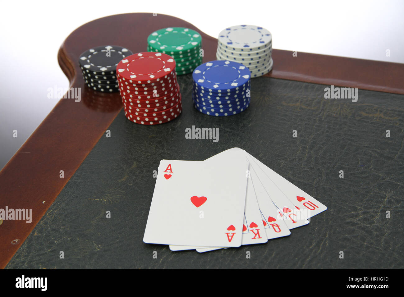 Ace high straight flush hi-res stock photography and images - Alamy