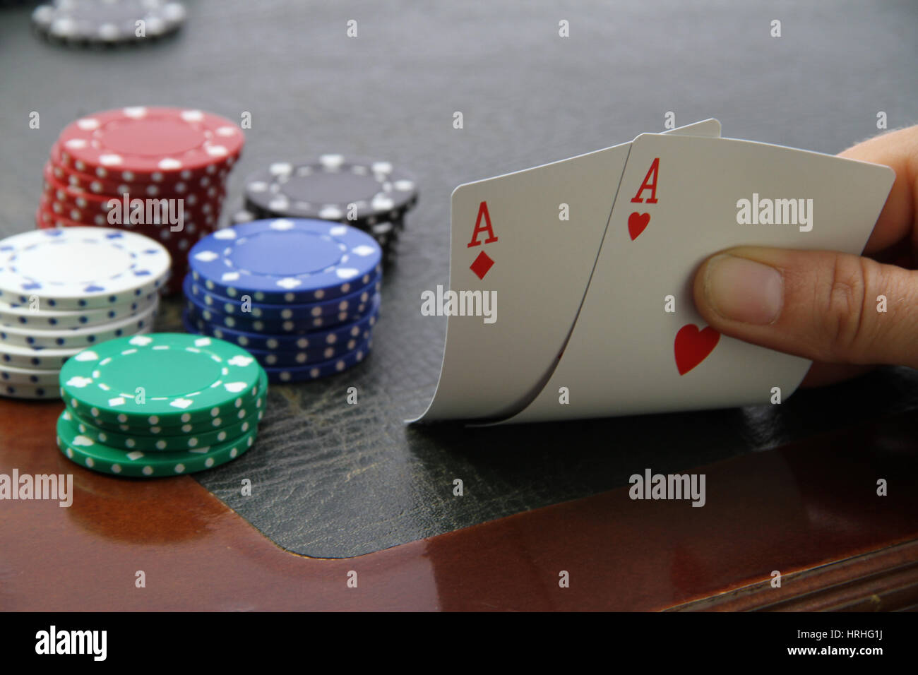 Pair of aces Stock Photo - Alamy
