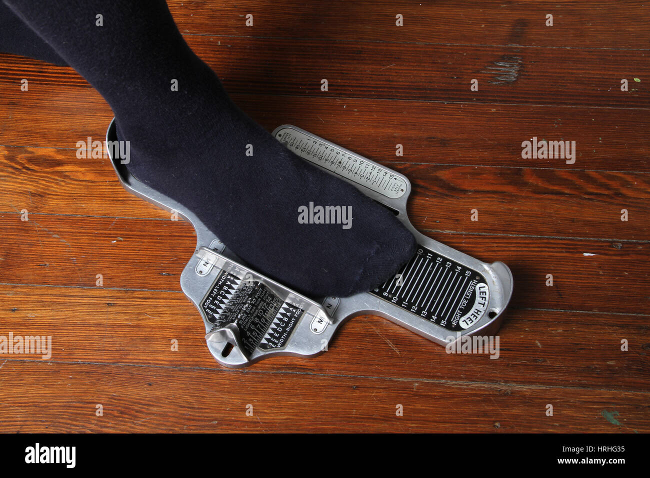 Foot measuring device hi-res stock photography and images - Alamy