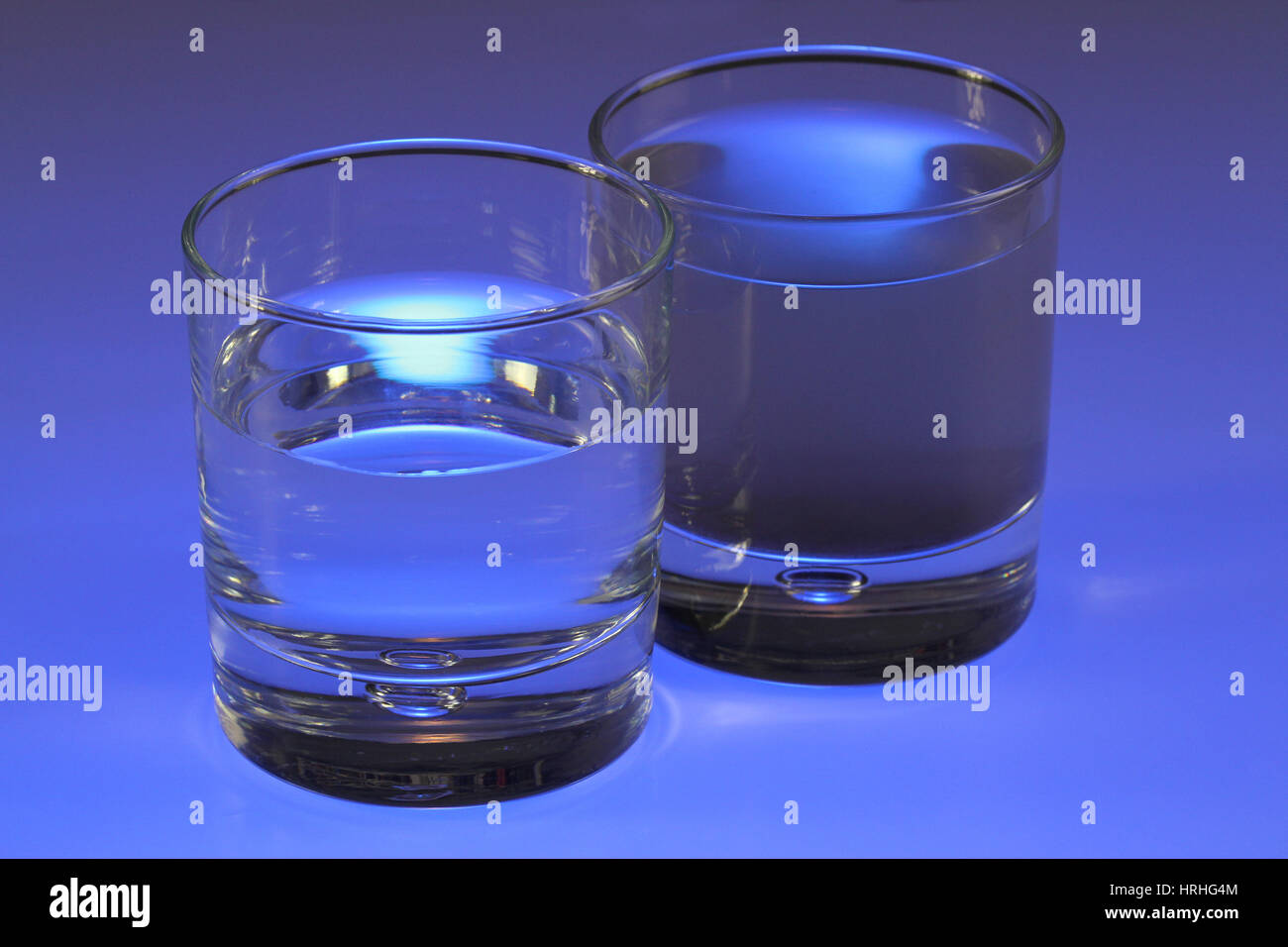 Two Glasses of Water Stock Photo - Alamy