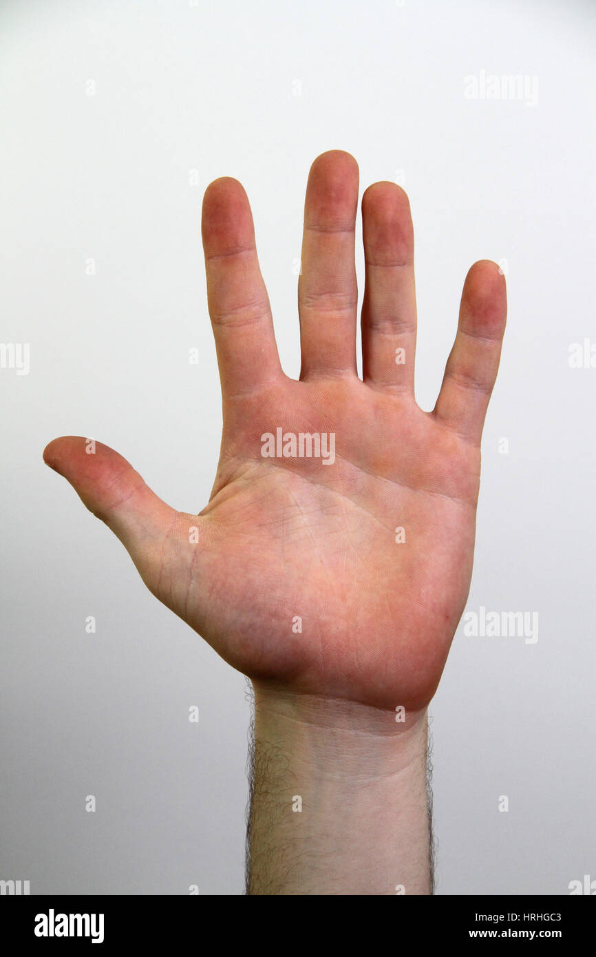 Palm of hand Stock Photo - Alamy