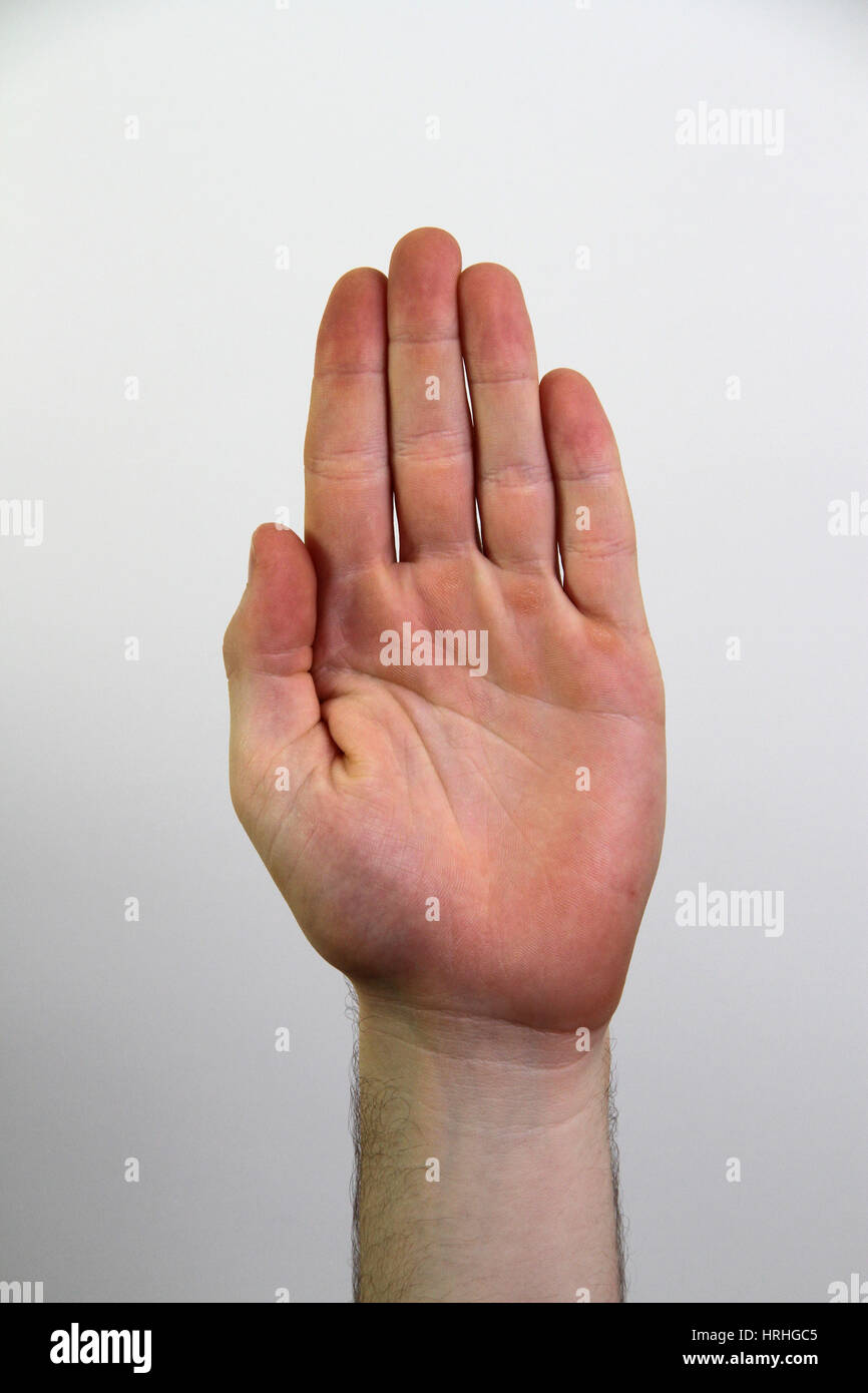Palm of hand Stock Photo - Alamy