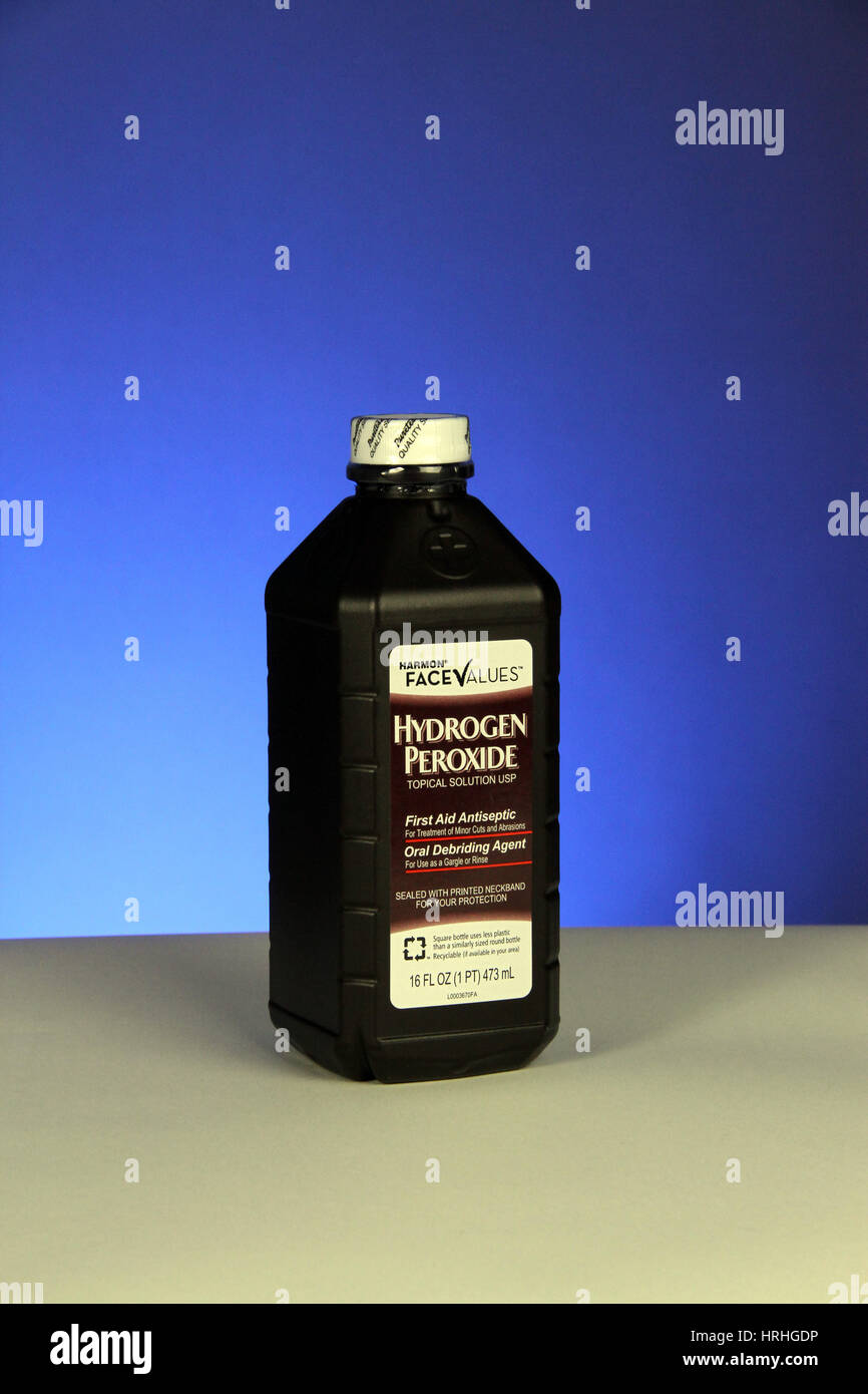Bottle of Hydrogen Peroxide Stock Photo - Alamy
