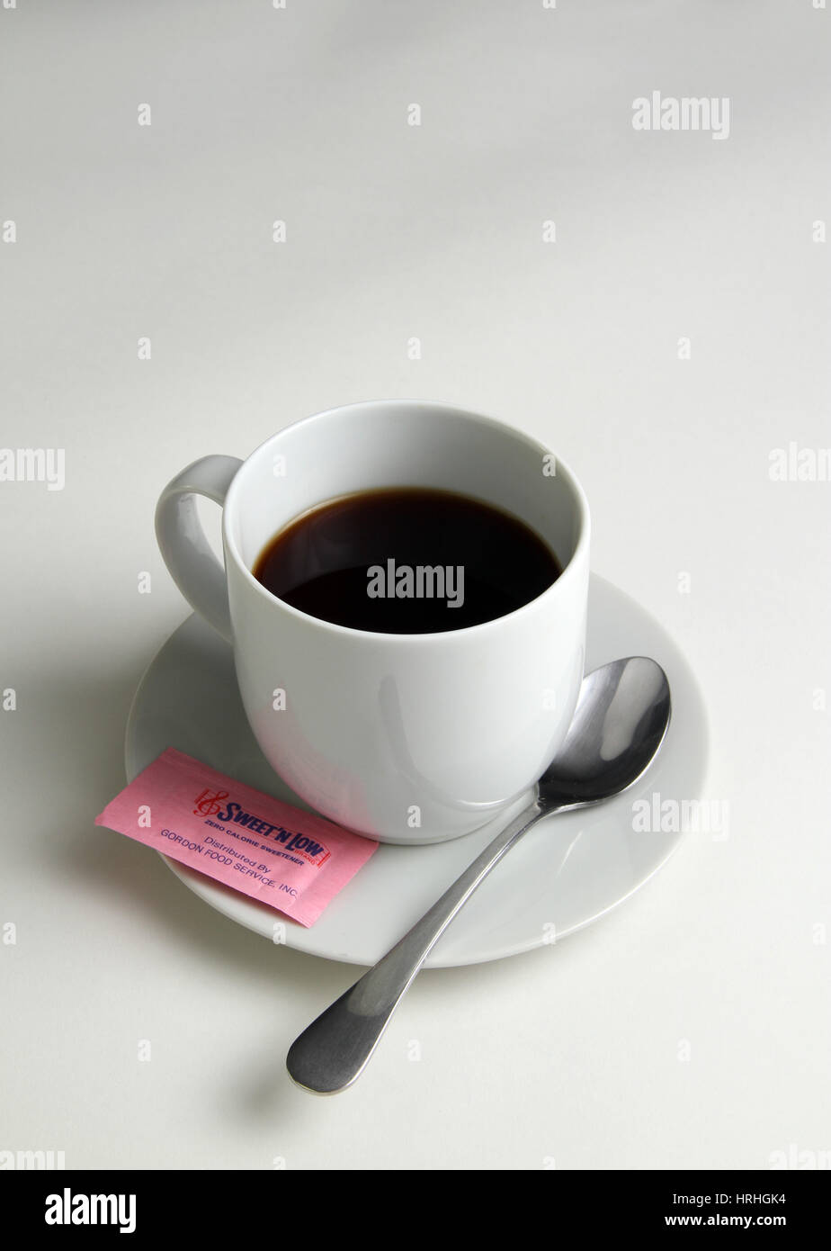 Coffee with Sweetener Stock Photo - Alamy