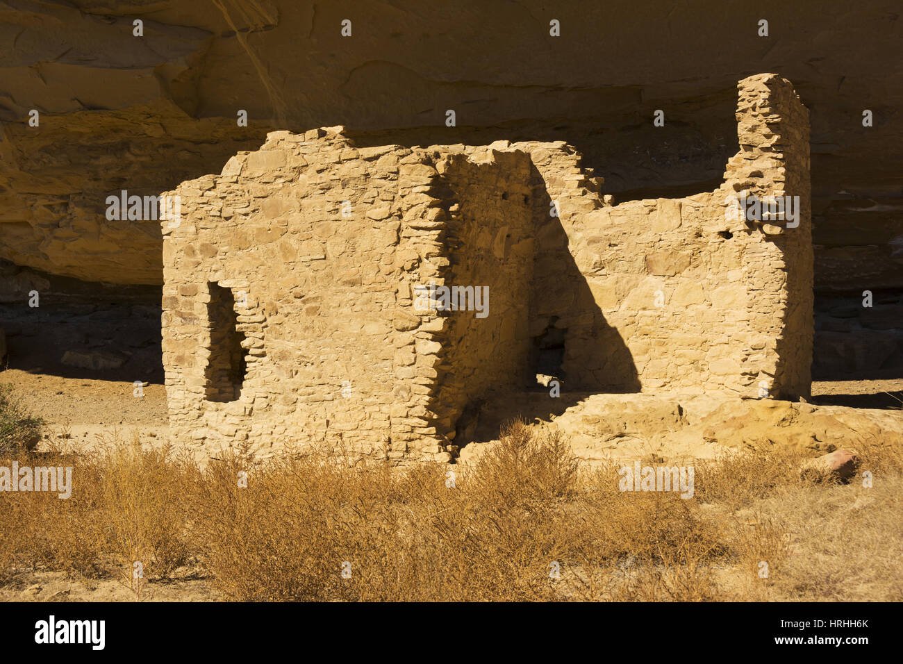 New Mexico, Chaco Culture National Historical Park, Alcove House Stock ...