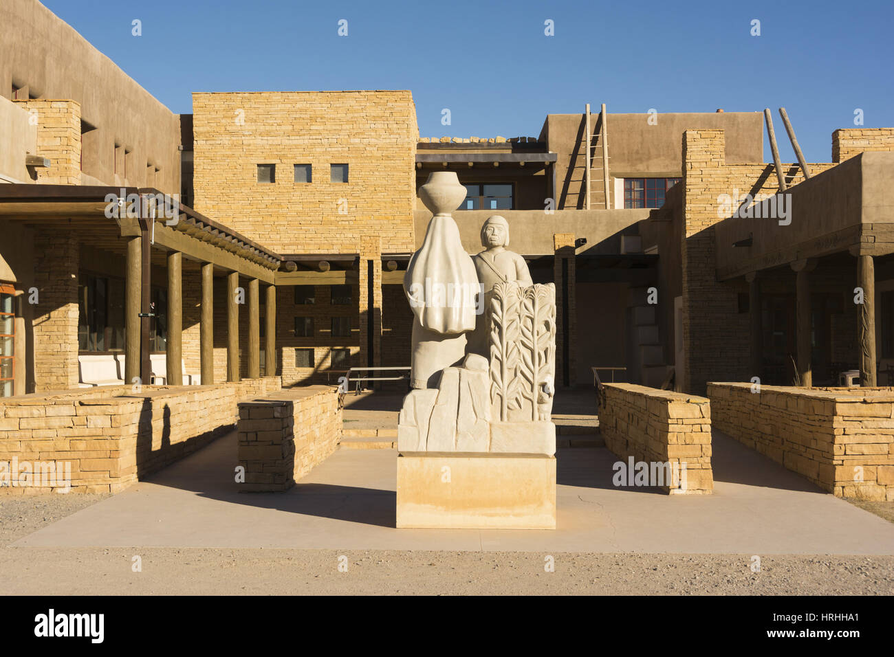 New Mexico, Acoma Pueblo, Sky City Cultural Center and Haak'u Museum ...