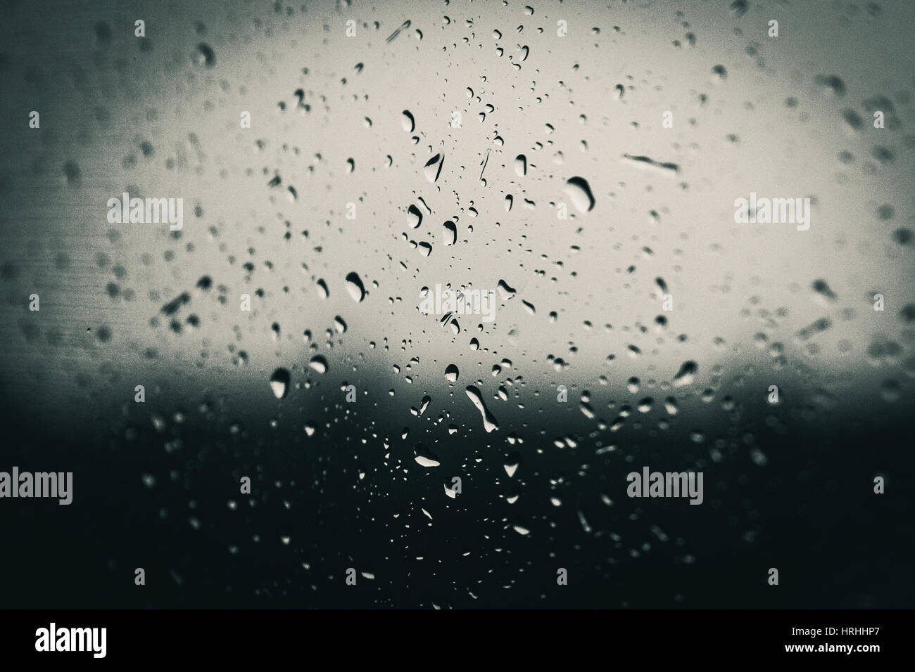 monochrome of rain on window Stock Photo - Alamy