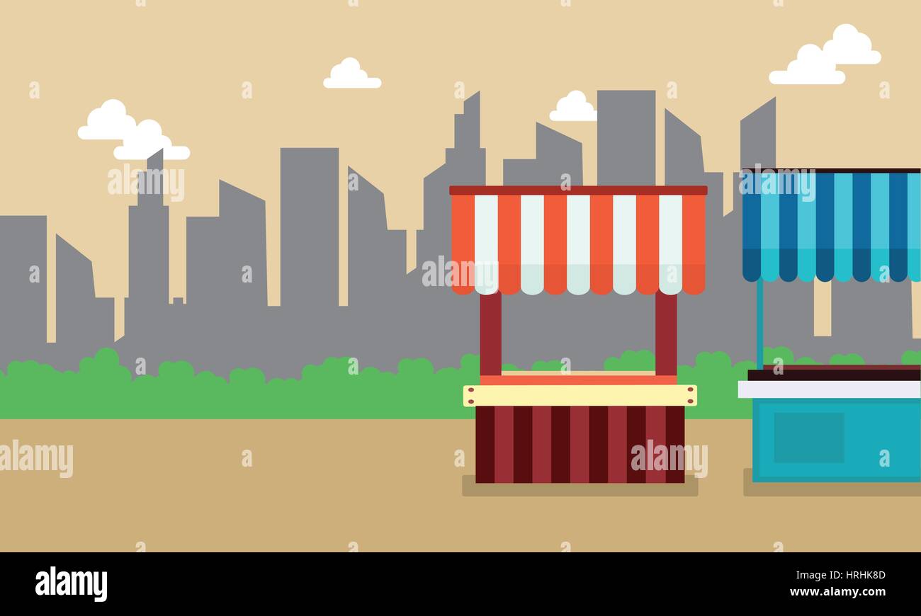 Stall design Stock Vector Images - Alamy
