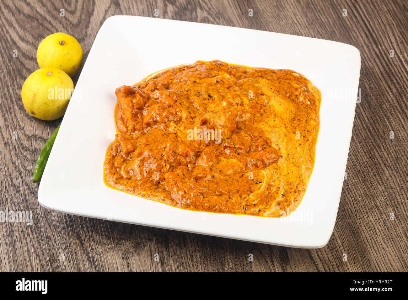 Indian cream chicken korma curry hi-res stock photography and images ...