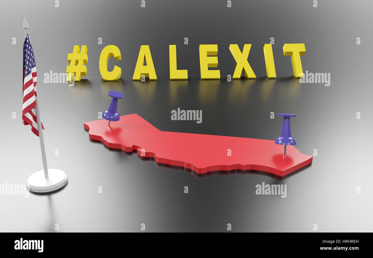 California want's to leave (exit) the United States of America. CALEXIT ...