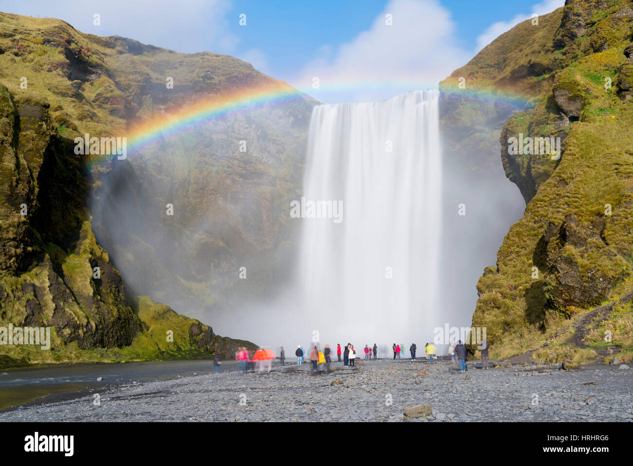 Skogar Waterfall, Skogar, Iceland, Polar Regions Stock Photo - Alamy