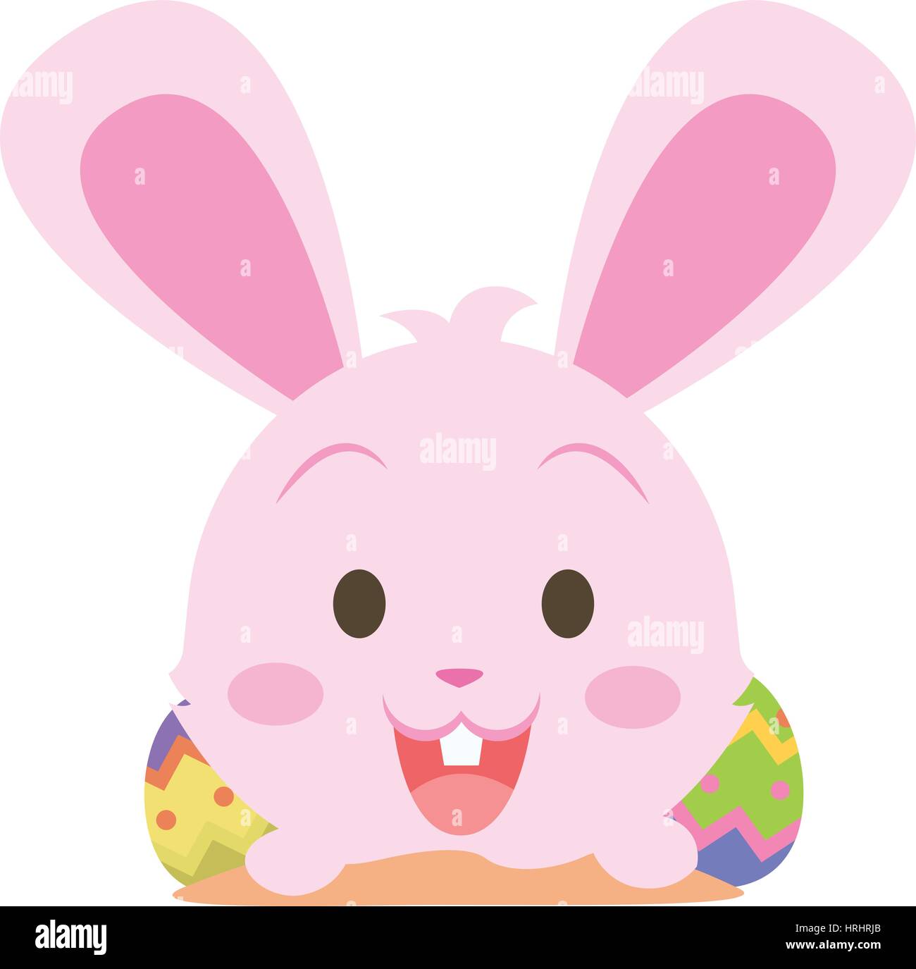 Easter bunny smile character collection hi-res stock photography and ...