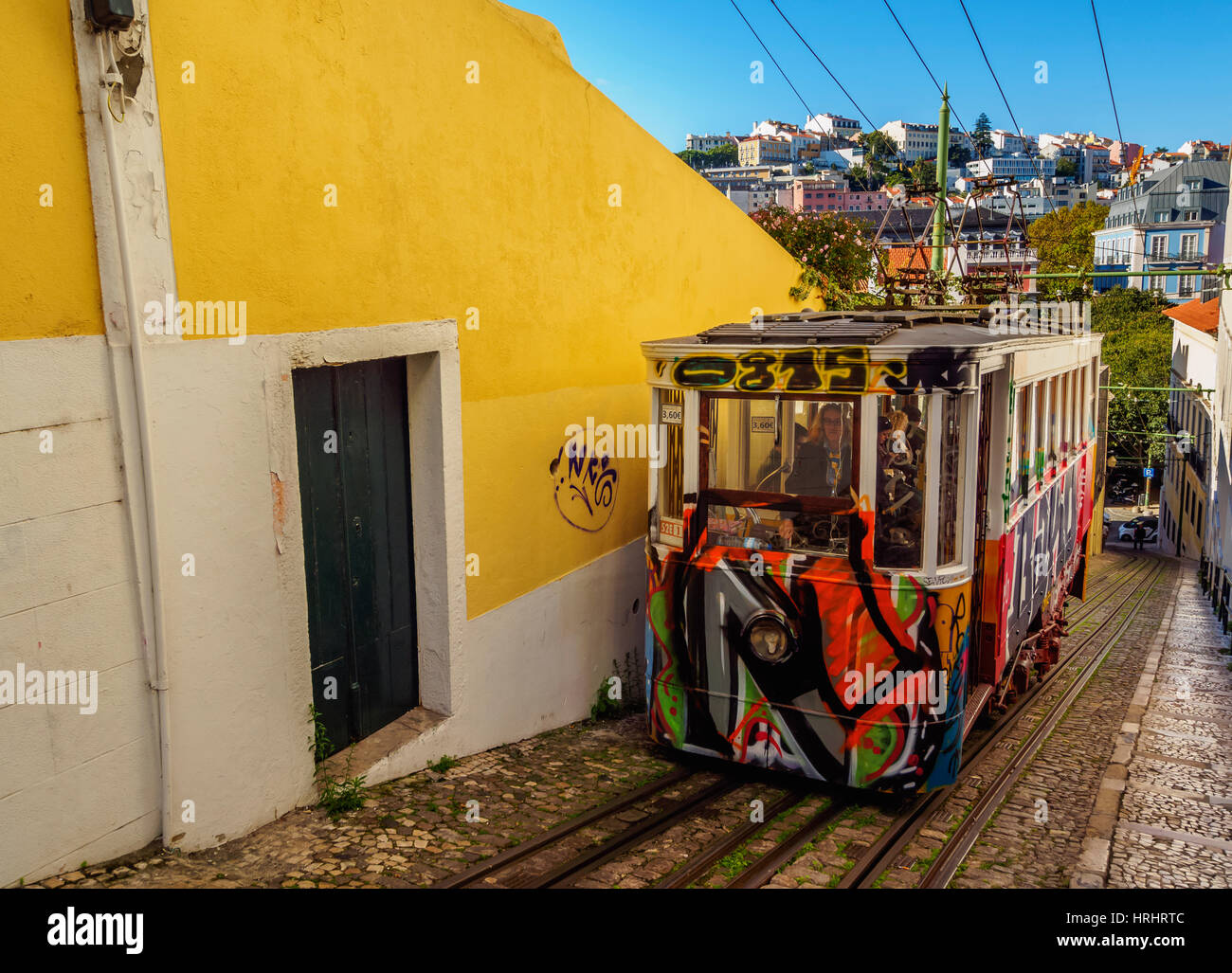 Lisbon funicular railway hi-res stock photography and images - Alamy