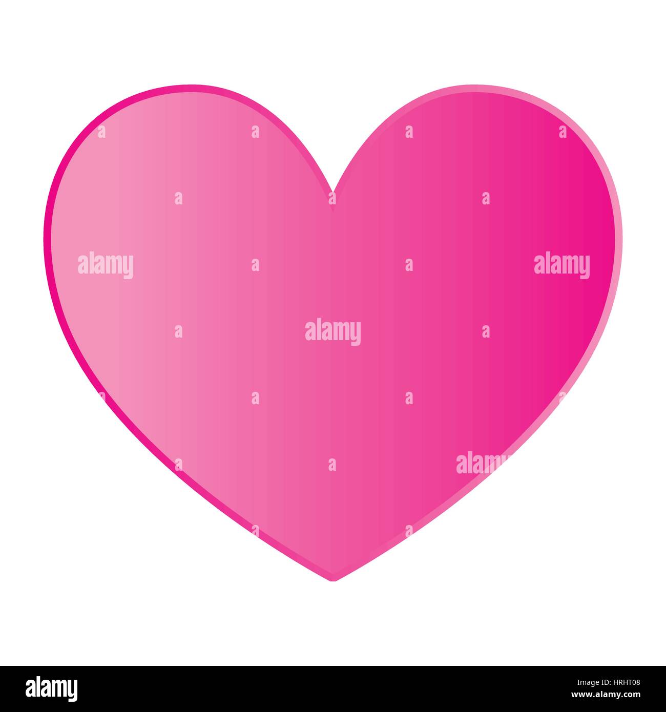 Pink heart on white Stock Vector Images - Alamy