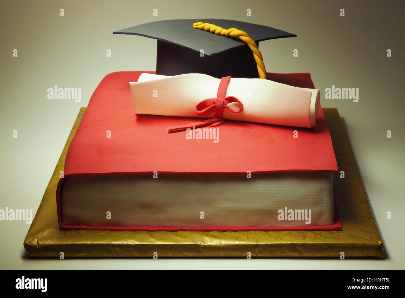 Details of cake decoration, conceptual composition about academic ...