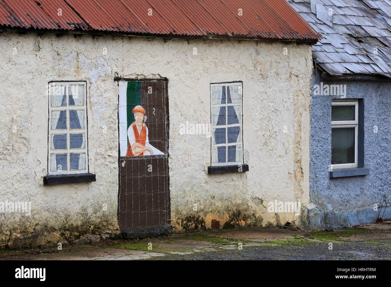 Old houses, Ardfinnan Village, County Tipperary, Republic of Ireland ...