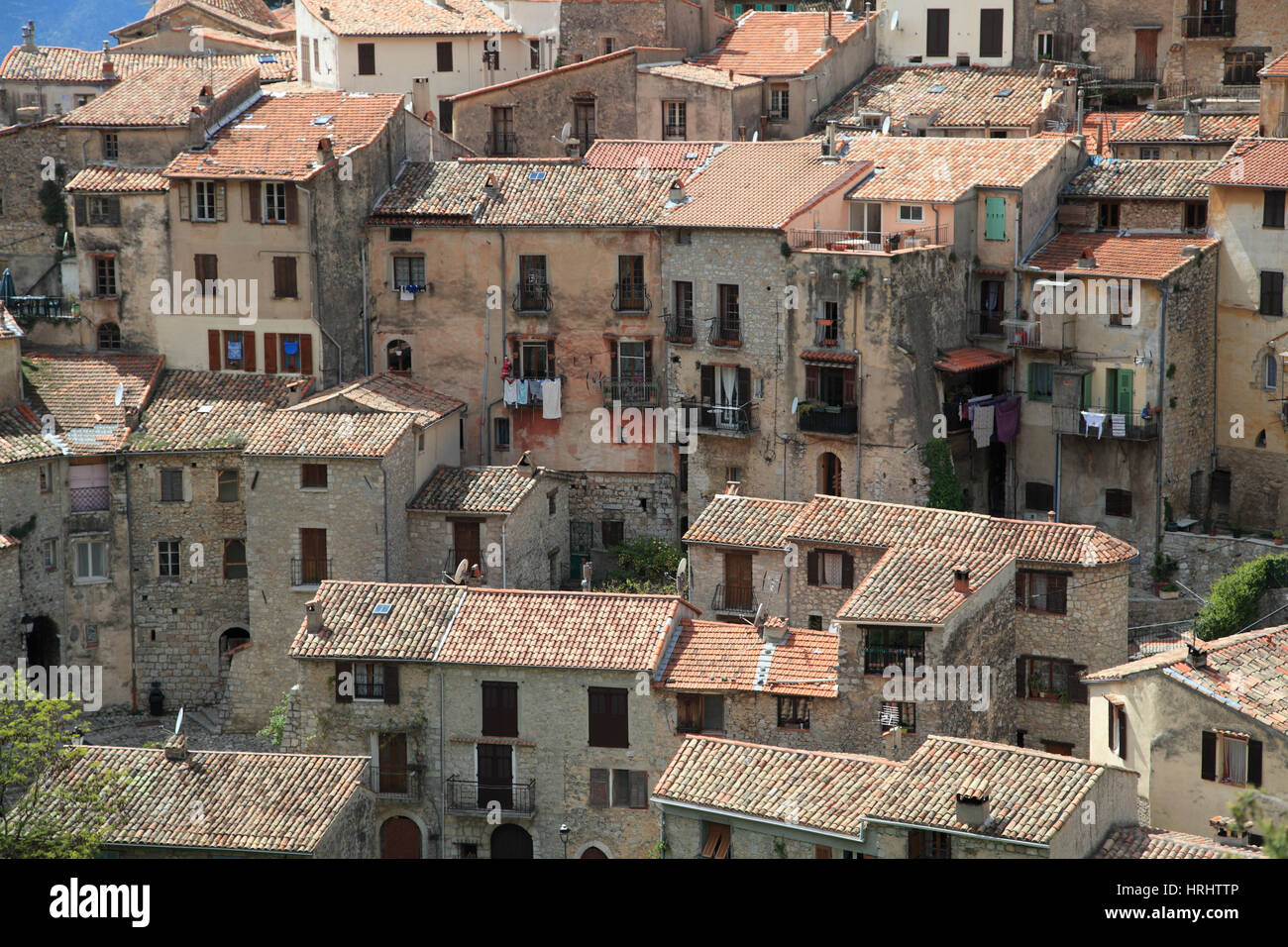 Perched medieval village of Peille, Alpes-Maritimes, Cote d'Azur ...