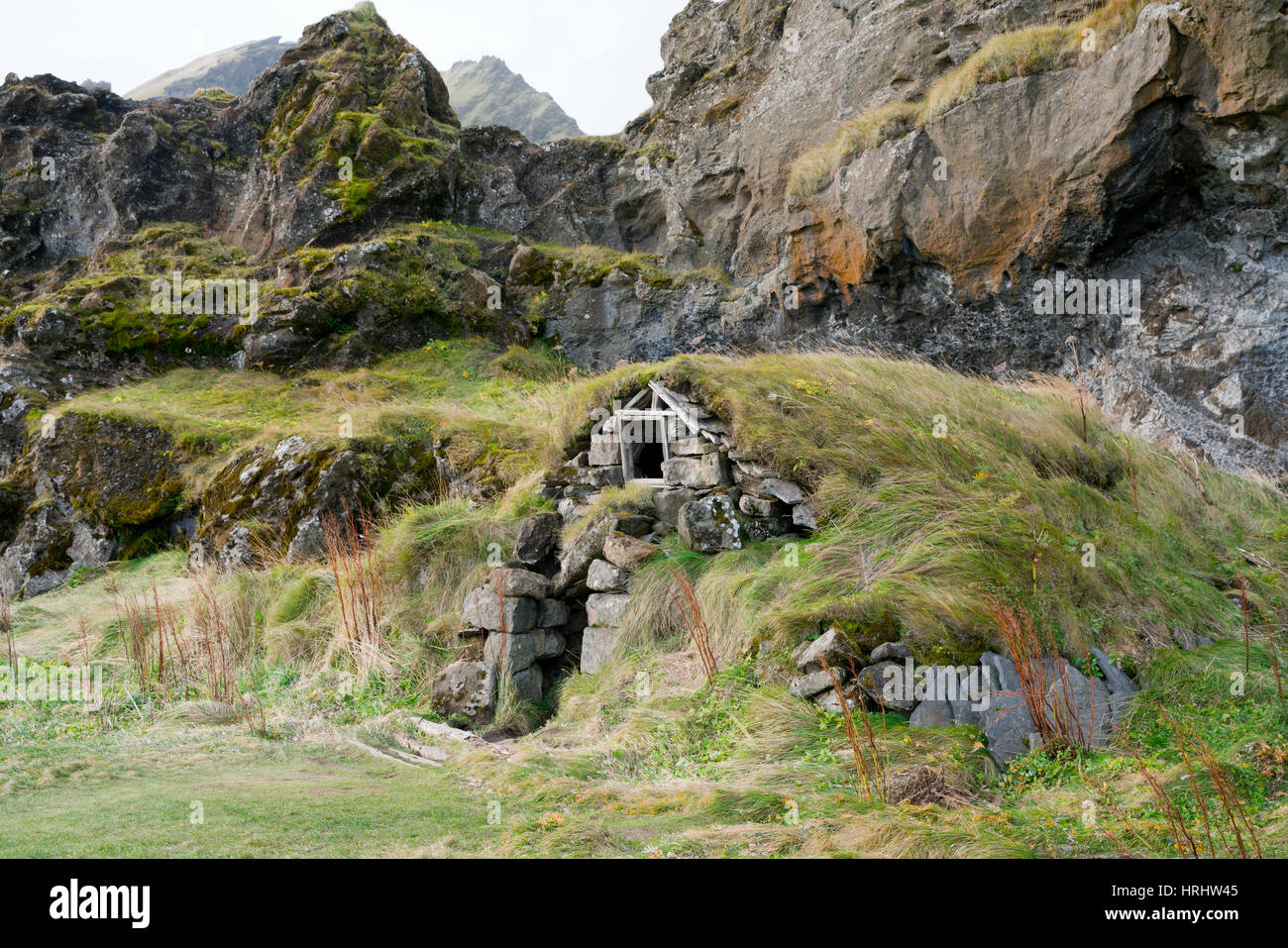 Turf roofed house iceland hi-res stock photography and images - Alamy