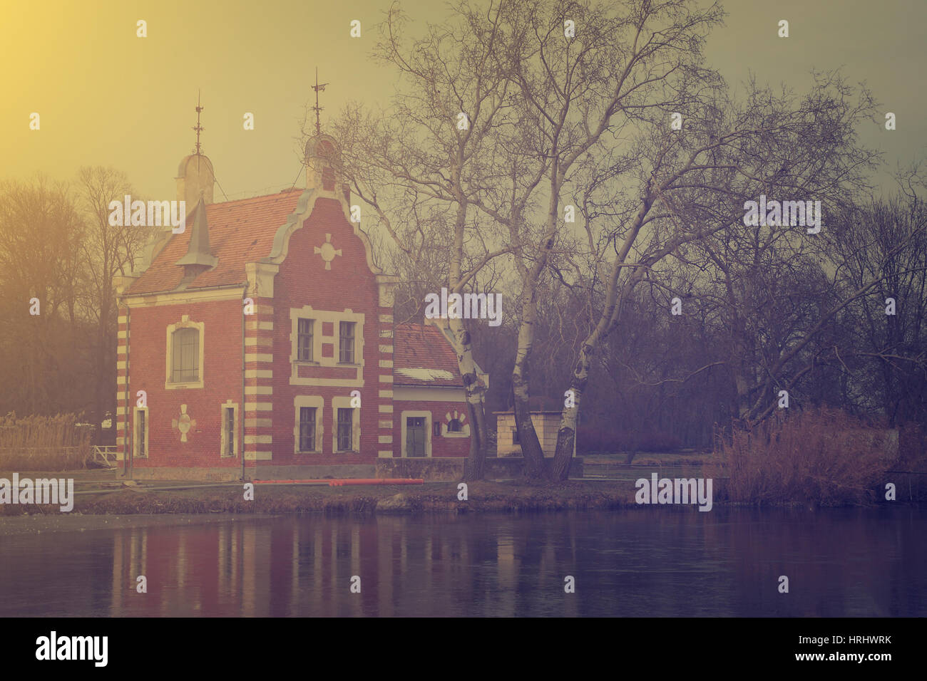 Spooky abandoned castle Stock Photo - Alamy