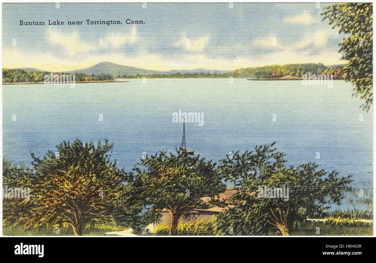 Connecticut - Bantam Lake near Torrington, Conn Stock Photo - Alamy
