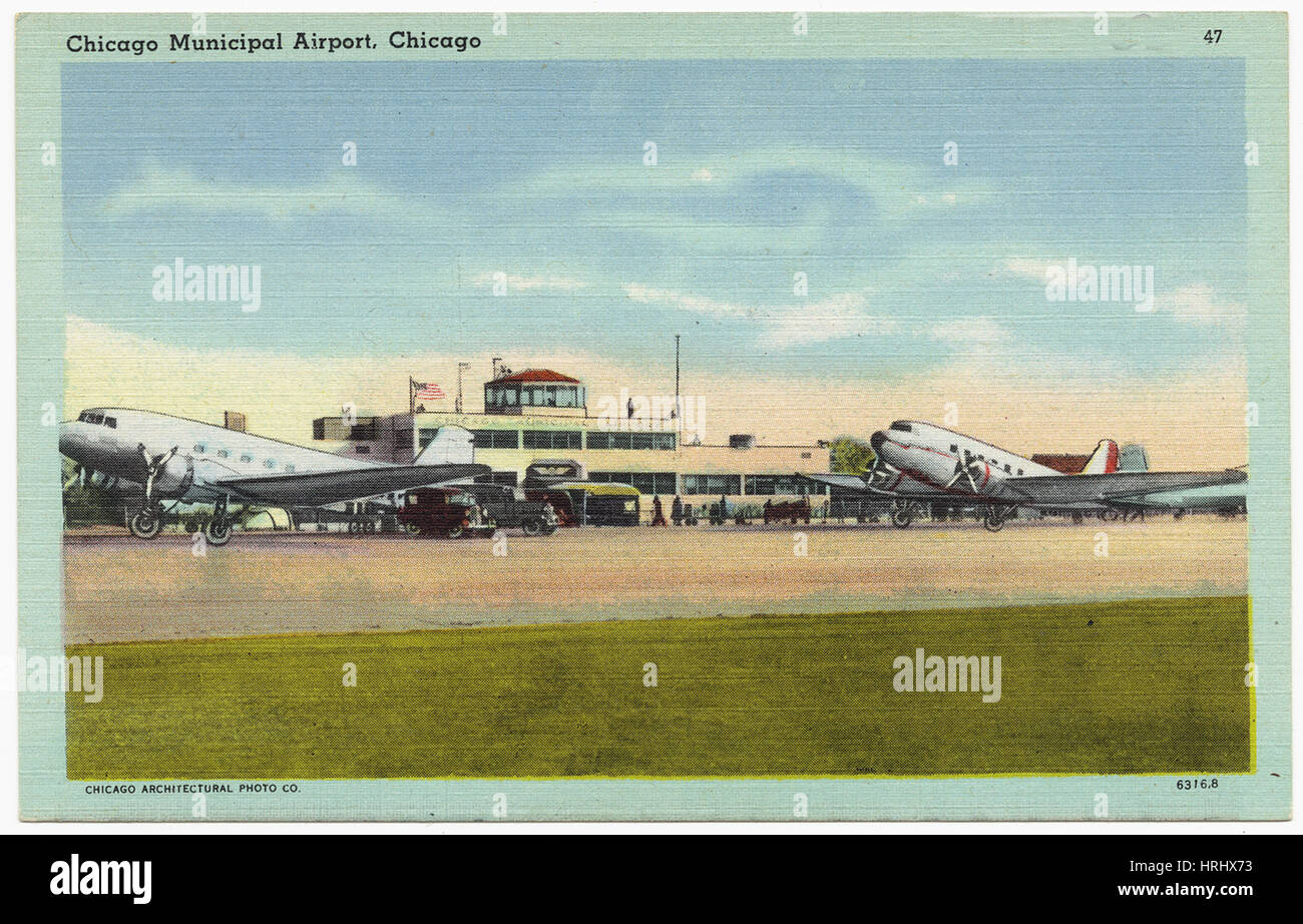 Chicago municipal airport hi-res stock photography and images - Alamy