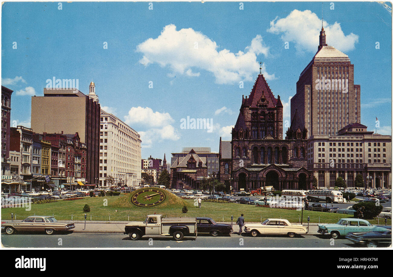 Boston - Copley Square, Boston, Massachusetts [front] Stock Photo - Alamy