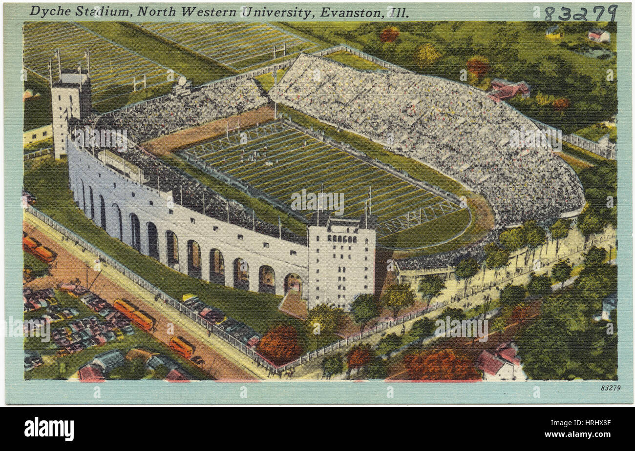 Illinois - Dyche Stadium, North Western University, Evanston, Ill Stock ...