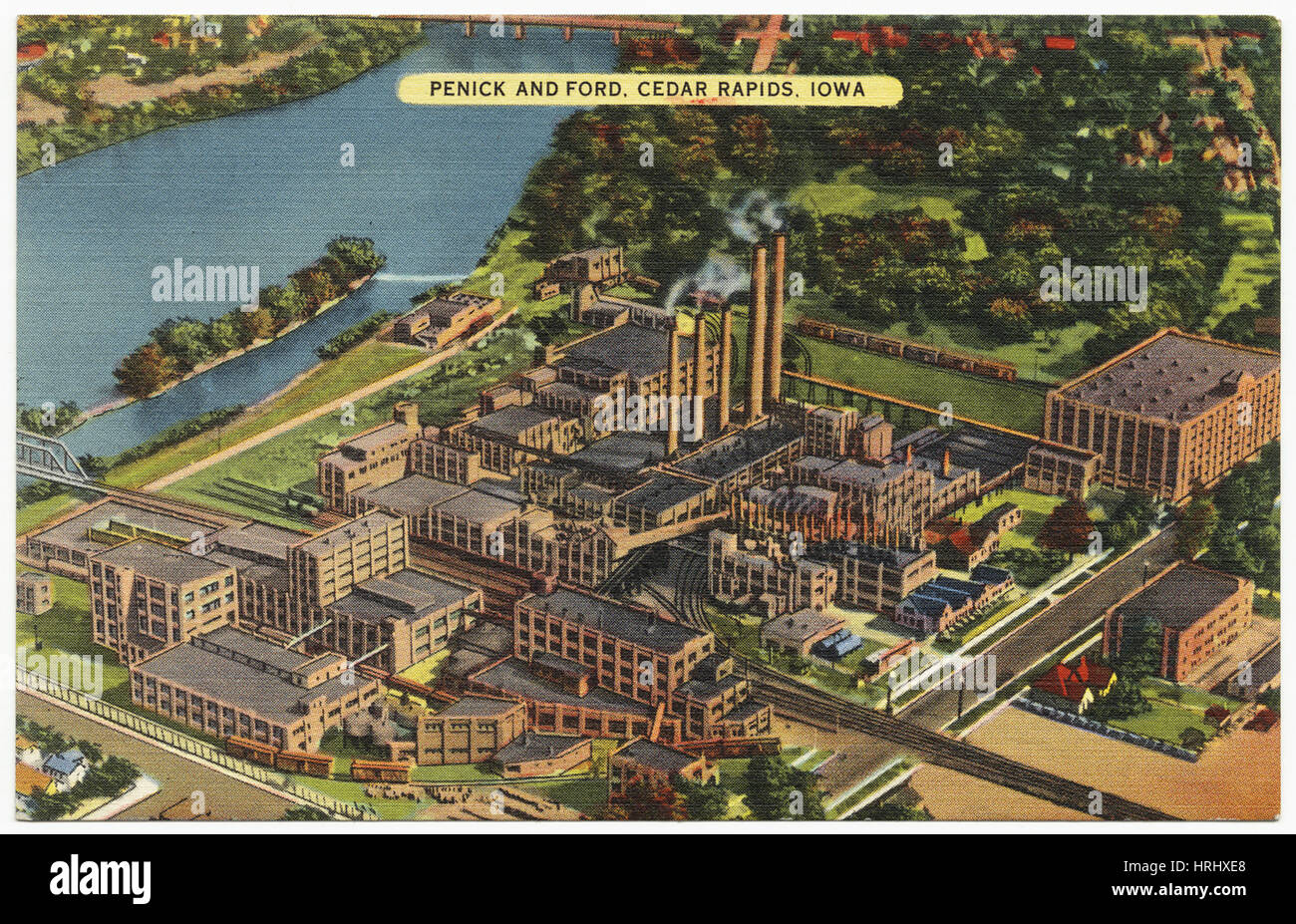 Iowa - Penick and Ford, Cedar Rapids, Iowa Stock Photo - Alamy