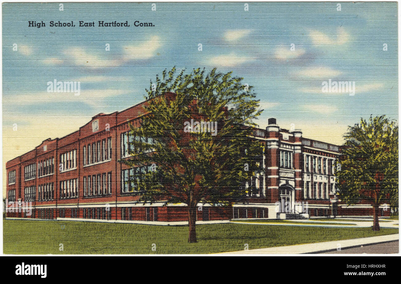 Connecticut - High School, East Hartford, Conn Stock Photo - Alamy