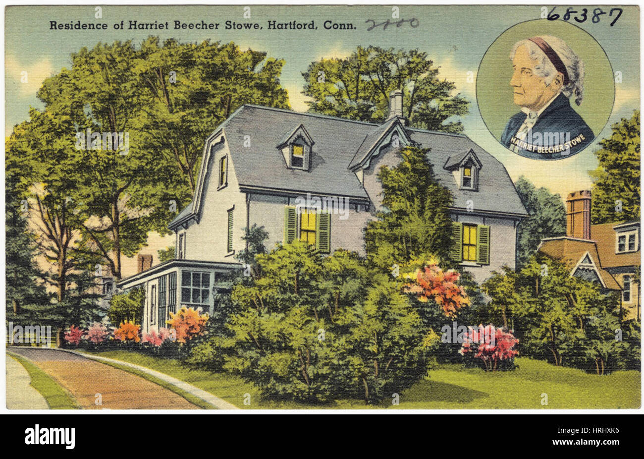 Connecticut - Residence of Harriet Beecher Stowe, Hartford, Conn Stock ...