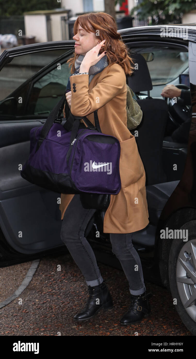 Georgia Taylor arrives at the ITV Studios Featuring: Georgia Taylor ...