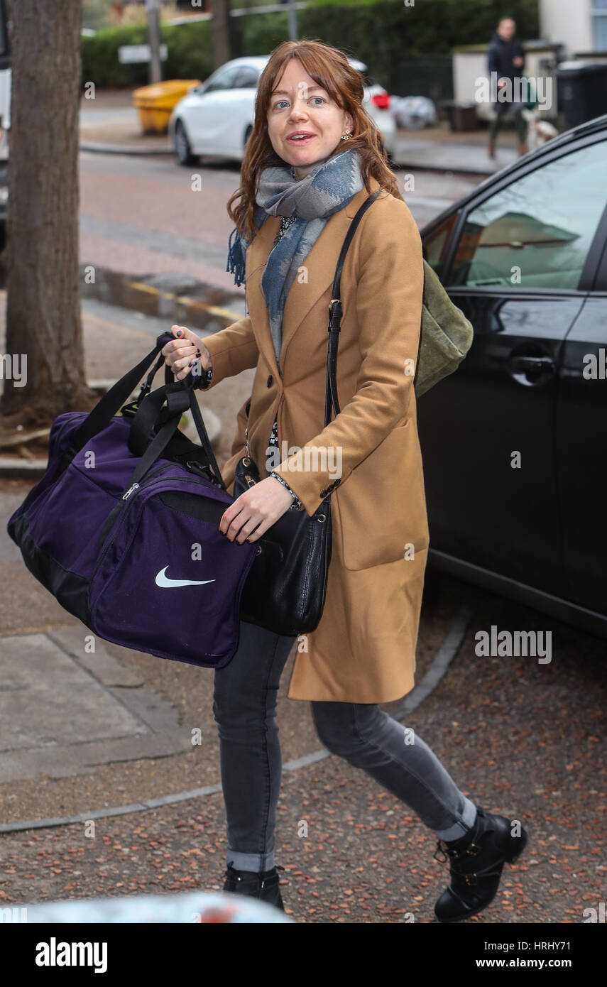 Georgia Taylor arrives at the ITV Studios Featuring: Georgia Taylor ...