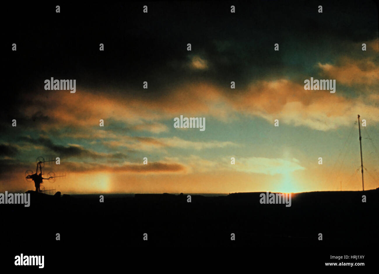 Sun Pillar and Parhelion Stock Photo - Alamy