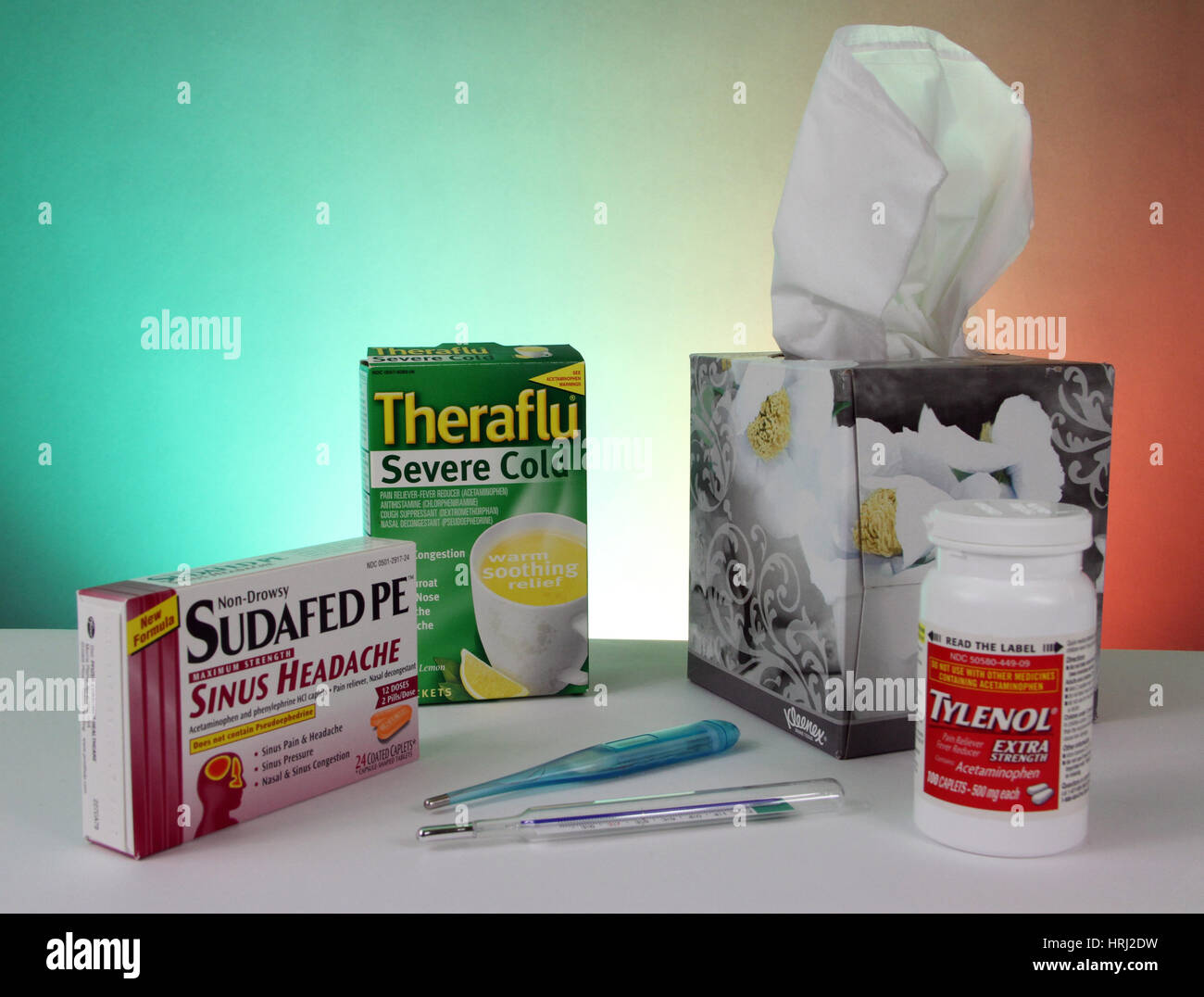 Cold and Flu Remedies Stock Photo - Alamy