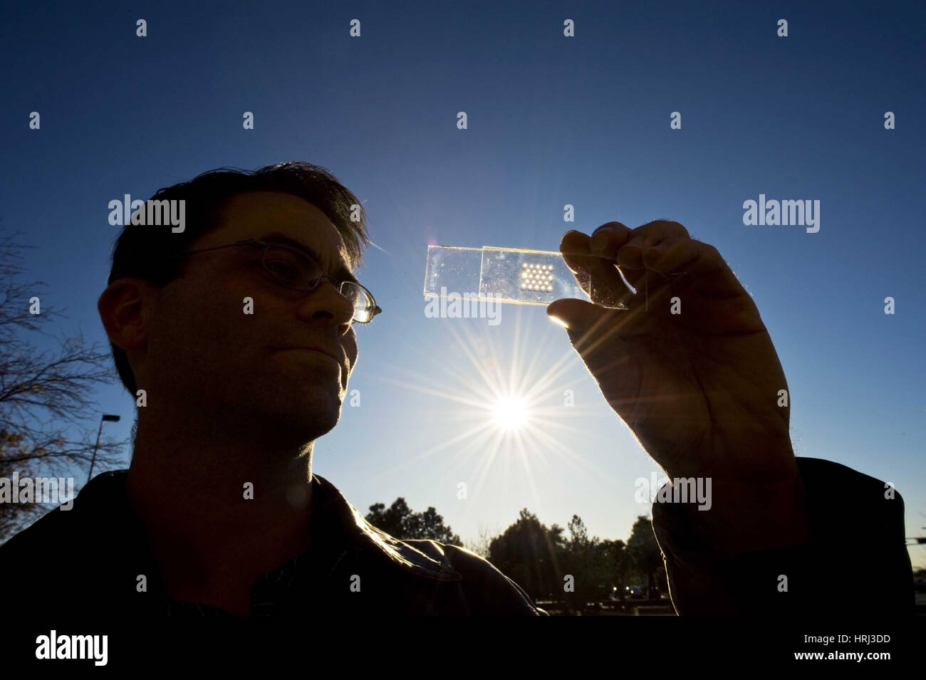 Microscale solar lens Stock Photo - Alamy