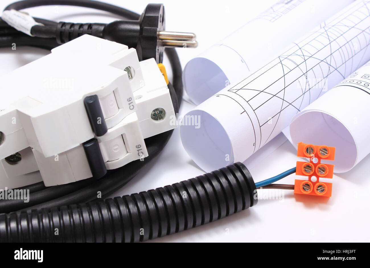 Components for use in electrical installations and rolls of electrical ...