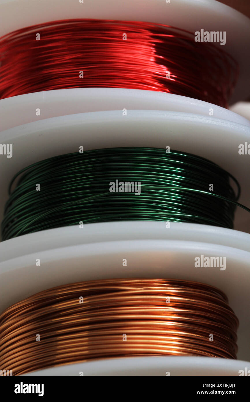 Enamel Coated Copper Wire Stock Photo - Alamy