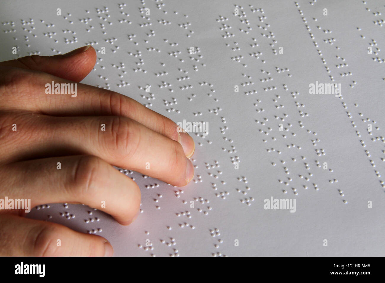 Reading braille letters hi-res stock photography and images - Alamy