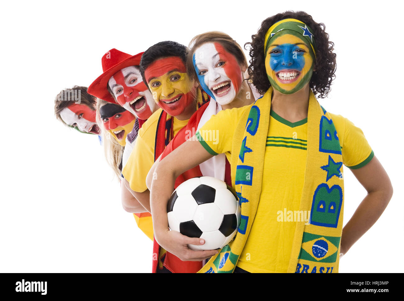 Football fans from all over the world, Fussballfans aus aller Welt ...