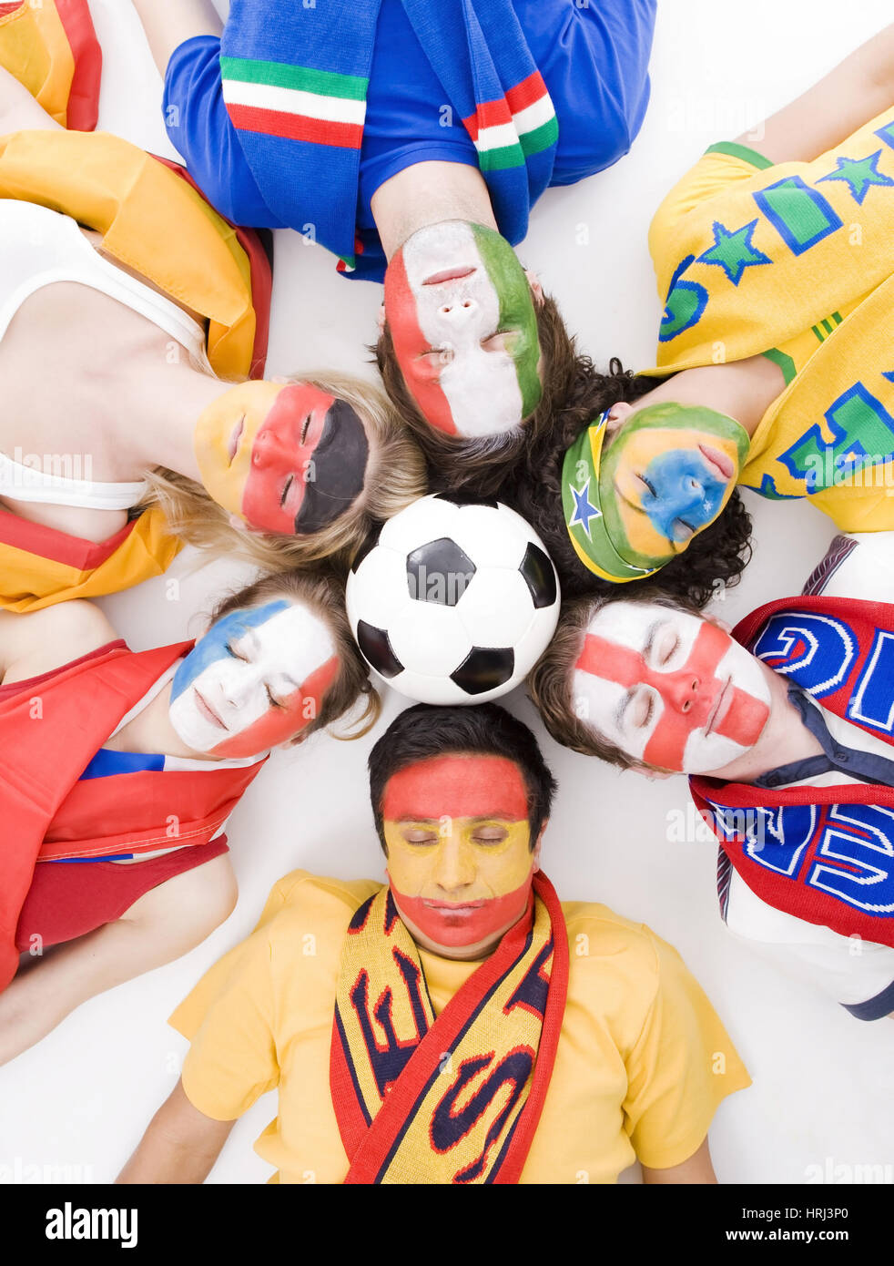 Football fans from all over the world, Fussballfans aus aller Welt ...