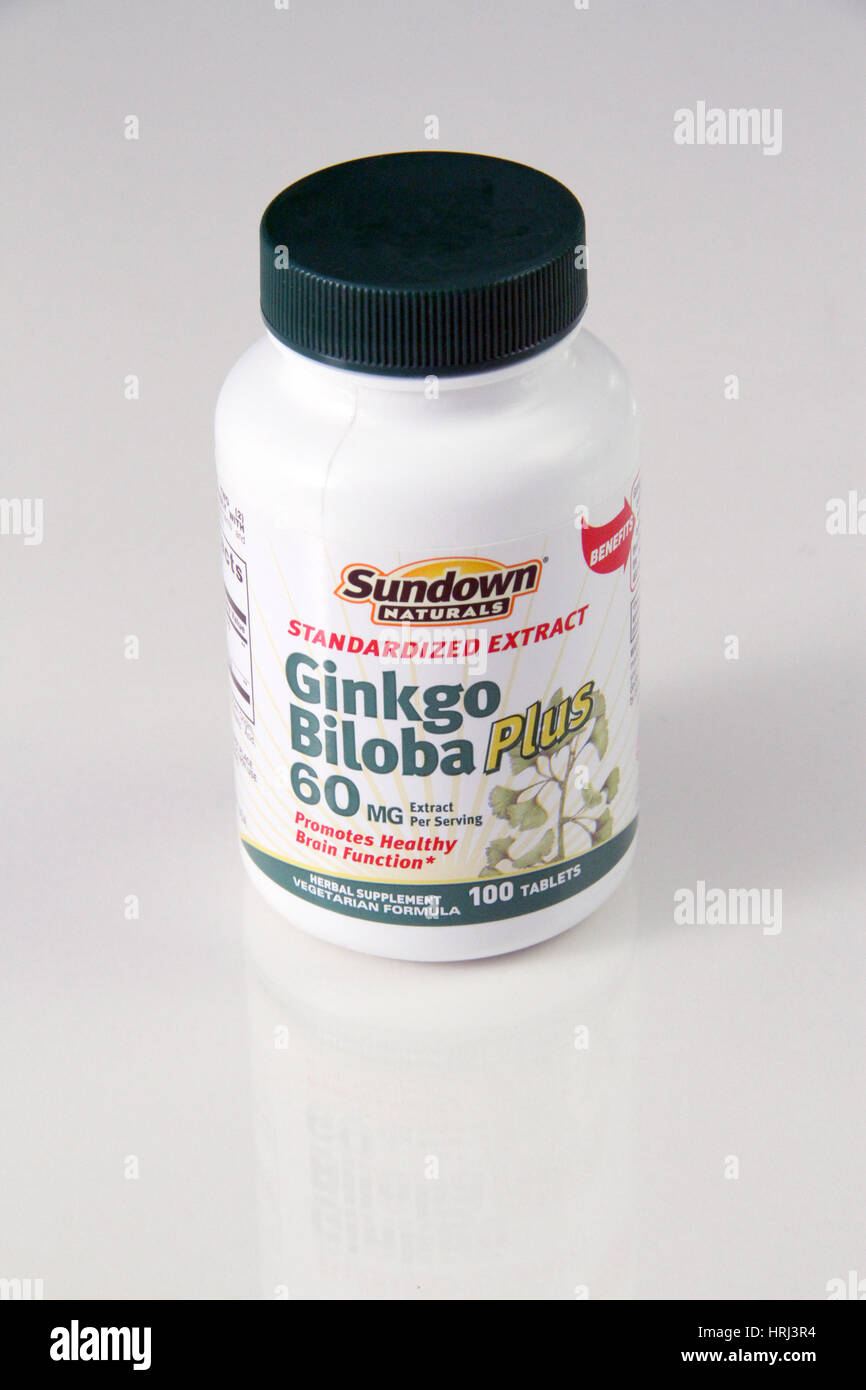 Ginkgo biloba tablets hi-res stock photography and images - Alamy