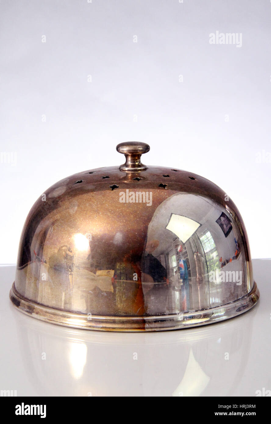 Tarnished Silver Cake Dome Stock Photo - Alamy