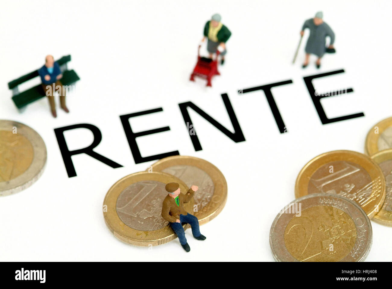 Symbolbild Rente - symbolic for old-age pension Stock Photo - Alamy