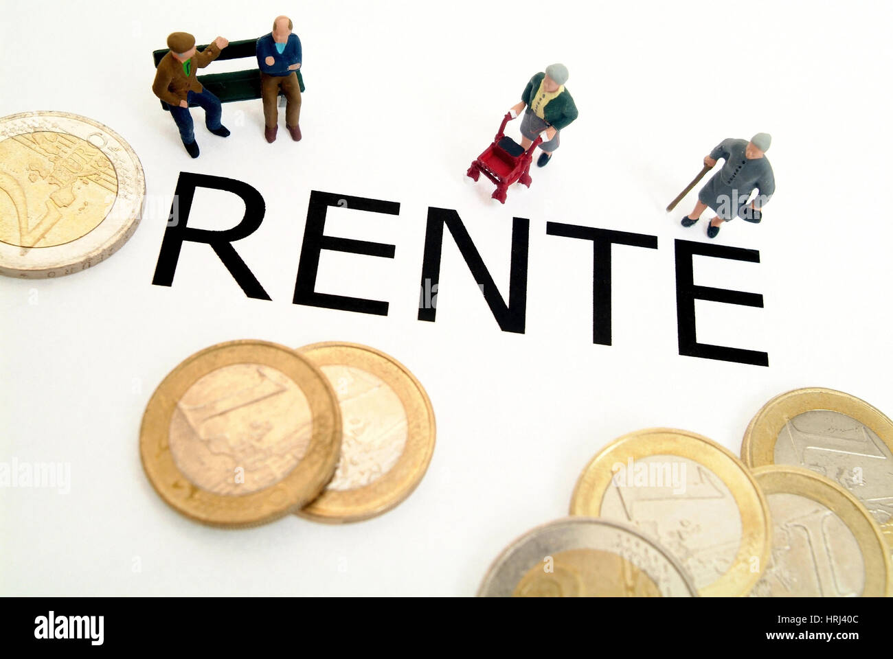 Symbolbild Rente - symbolic for old-age pension Stock Photo - Alamy