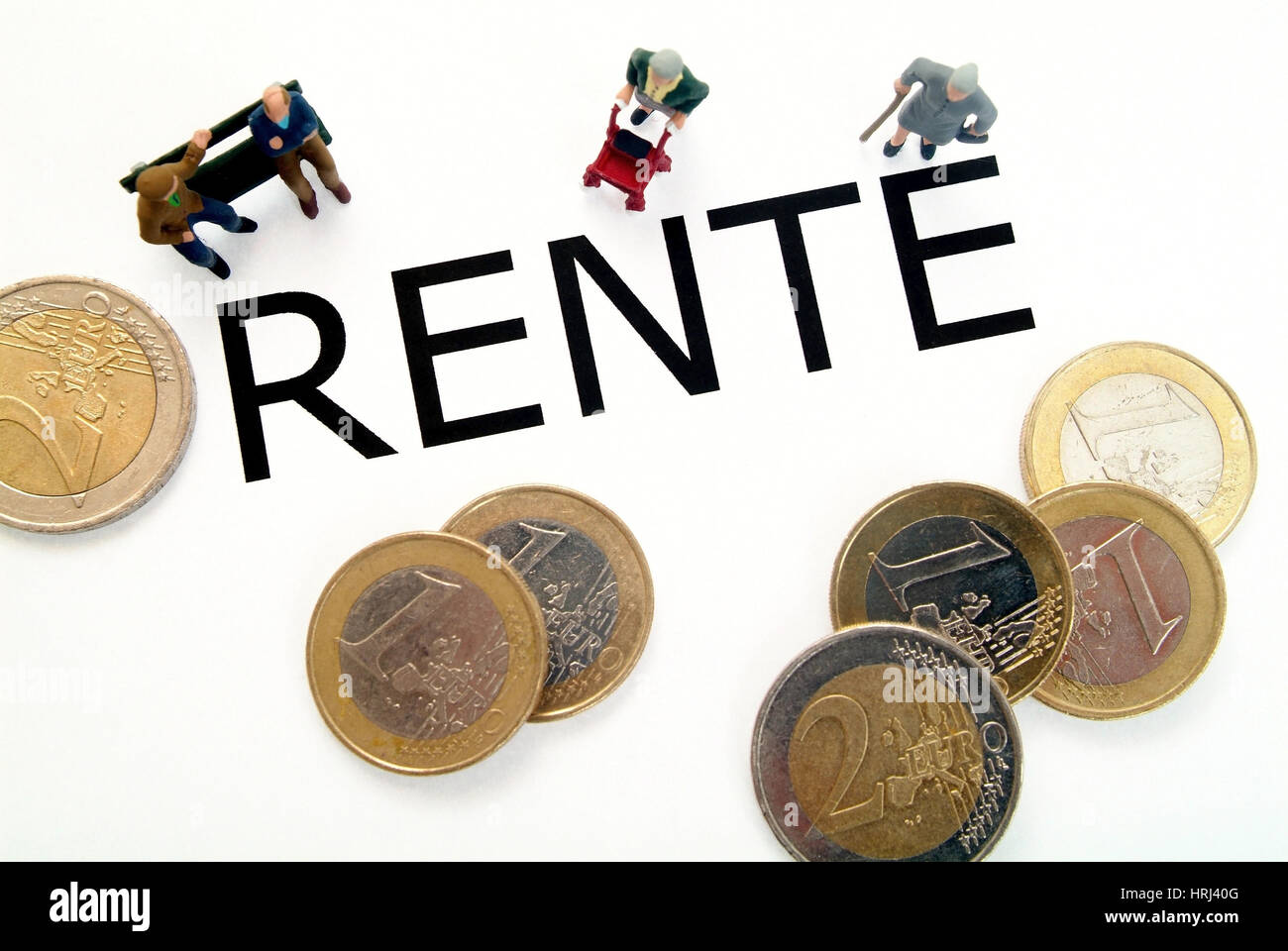 Symbolbild Rente - symbolic for old-age pension Stock Photo - Alamy