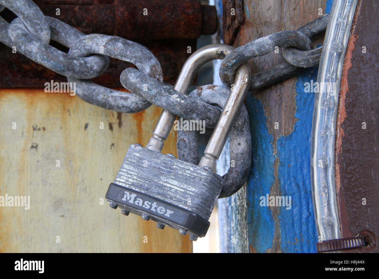Padlock and Chain Stock Photo - Alamy
