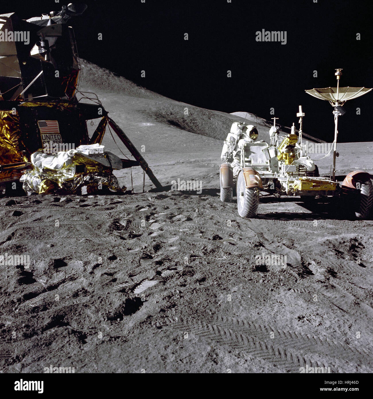 Apollo 15 Rover, 1971 Stock Photo - Alamy