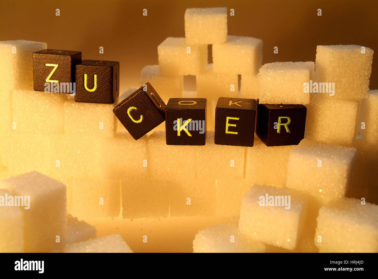 Symbolbild Zucker - symbolic for Sugar, Symbolfotos Stock Photo - Alamy